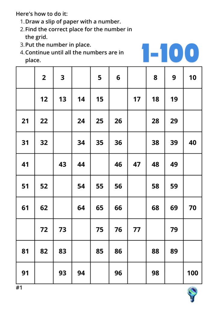 100 grid (1-100) – NordicTeaher